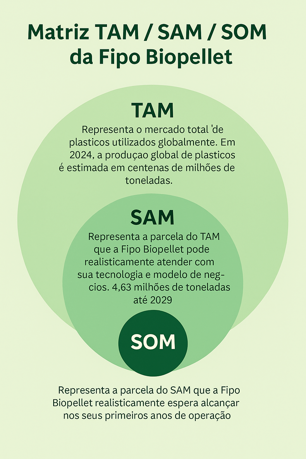 Matriz TAM / SAM / SOM da Fipo Biopellet – Fipo Biopellet